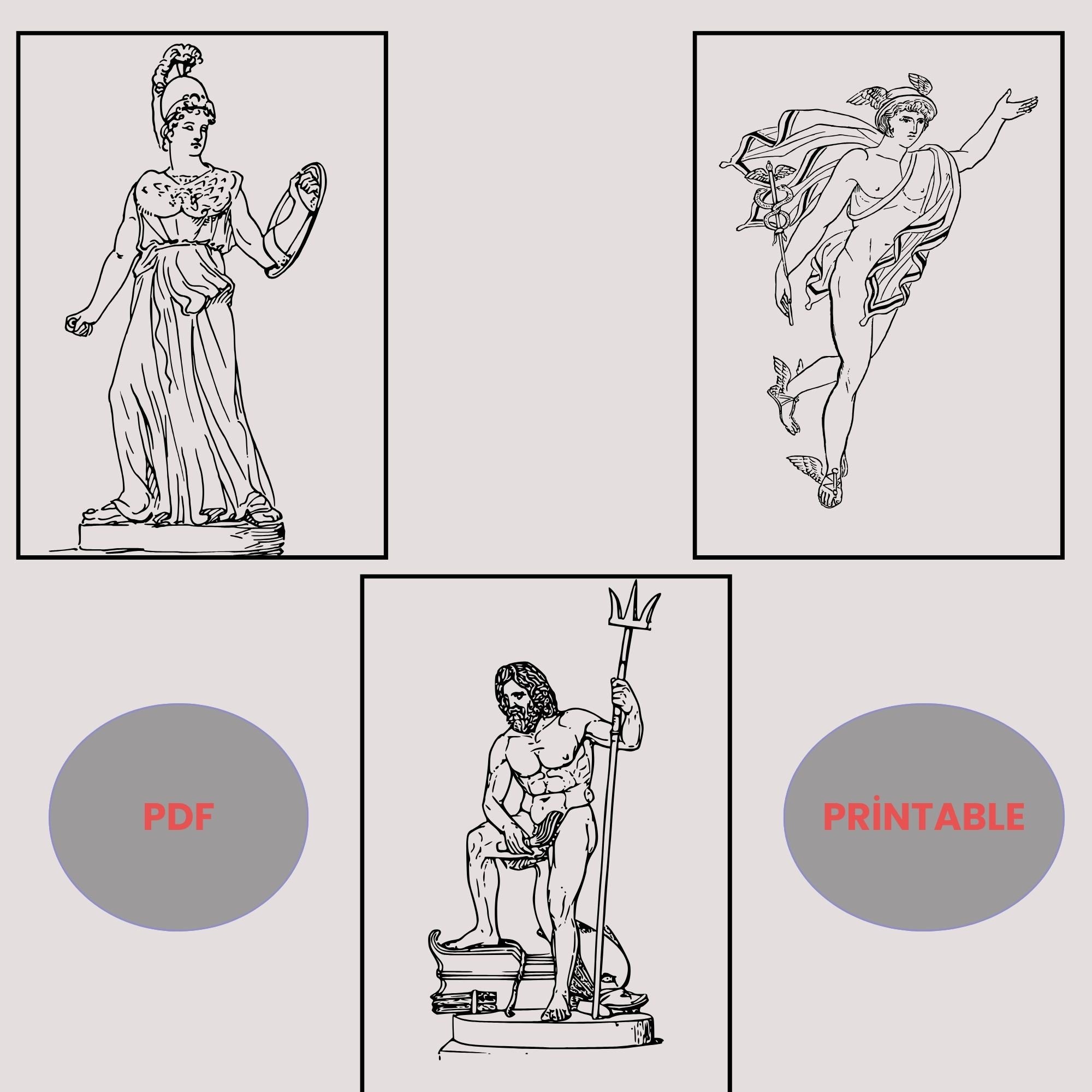 Greek Mythology Coloring Pages 10 Printable Coloring Pages Ancient ...