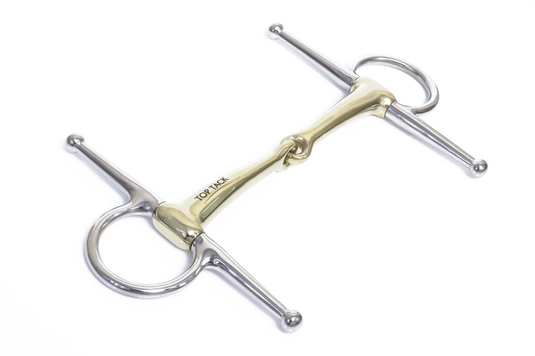Top Tack Full Cheek German Silver Single Jointed Snaffle Horse Bit - Etsy