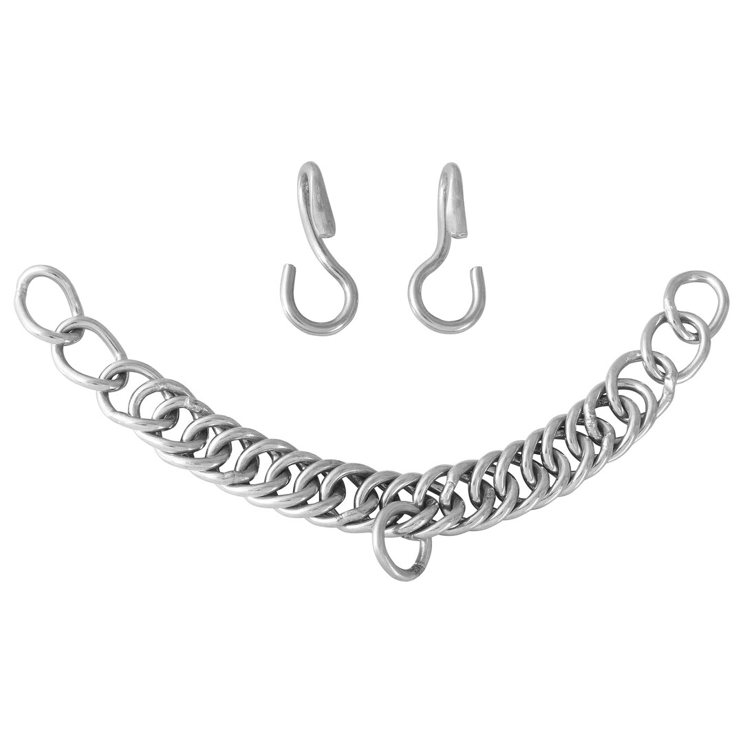 Top Tack Curb Chain With Hooks Double Link Stainless Steel for Horse ...