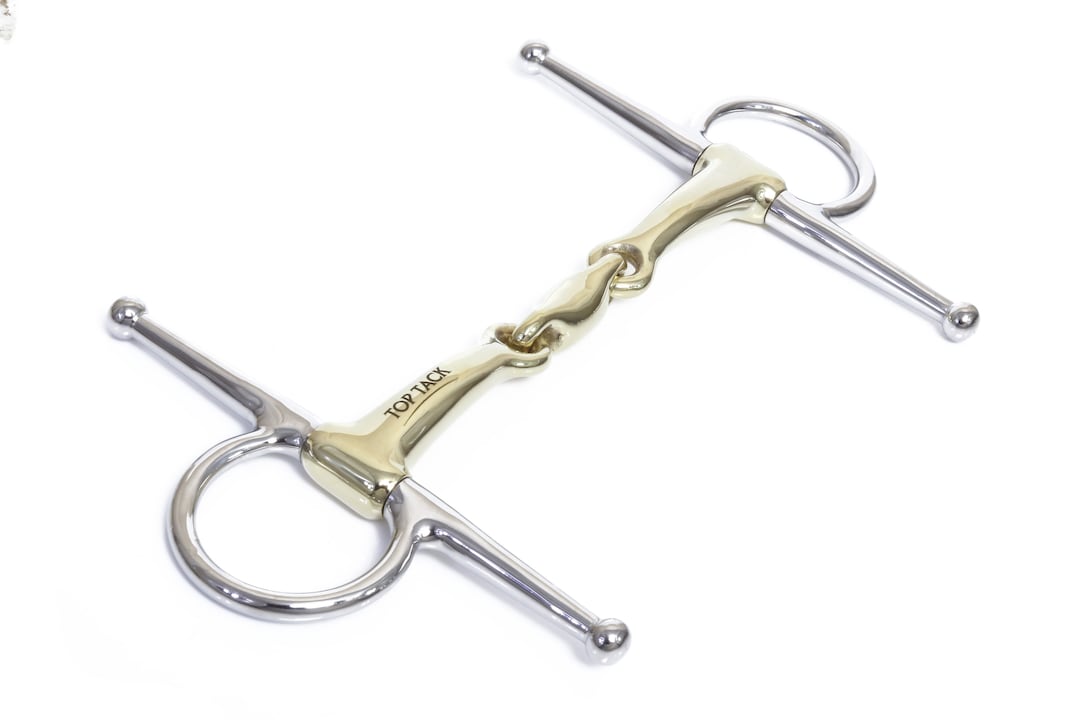 Top Tack Full Cheek German Silver Double Jointed Snaffle Horse Bit - Etsy