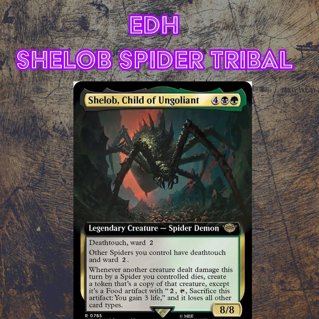 EDH - Shelob Spider Tribal, Commander Deck, MTG, Deck, Magic the ...