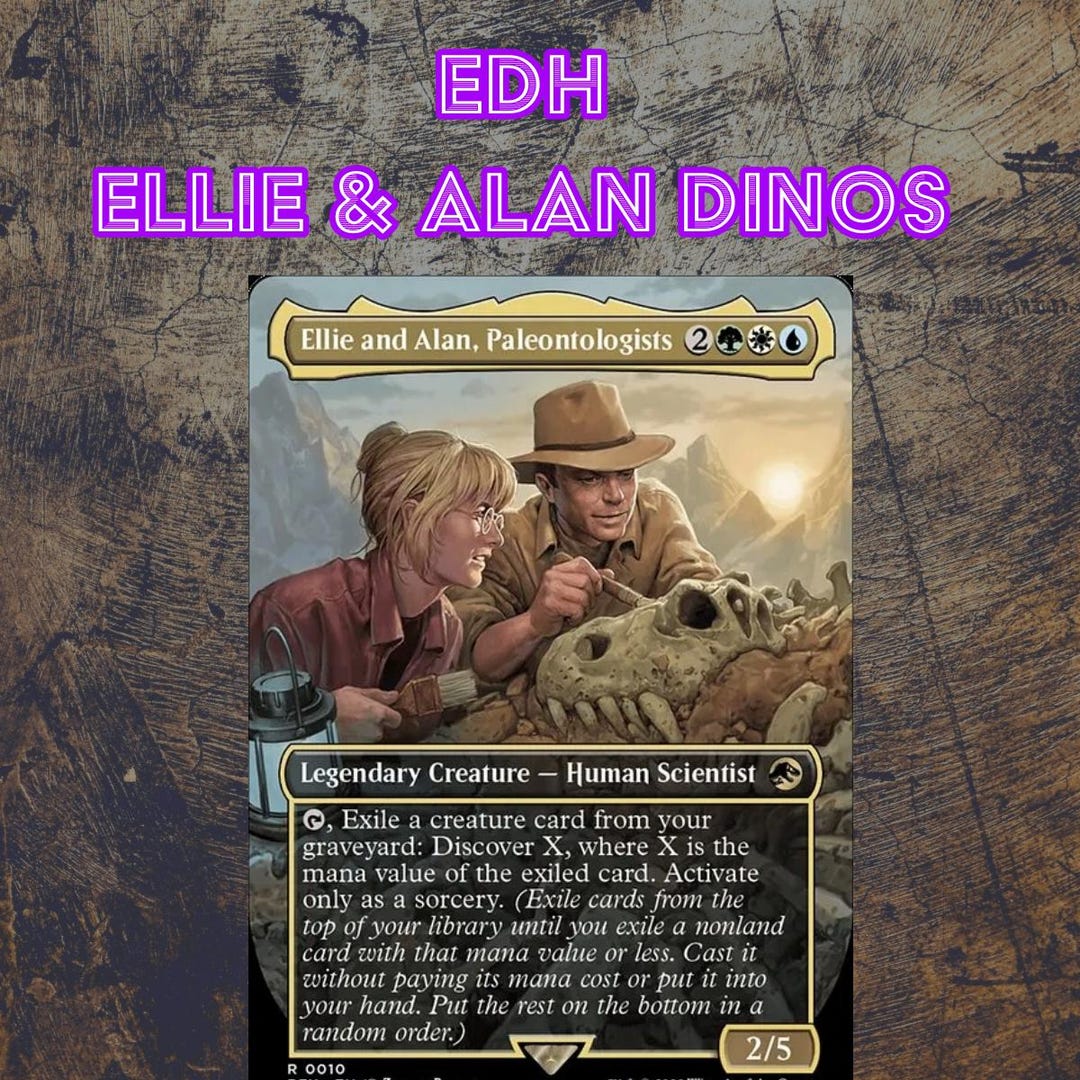 EDH Ellie & Alan Dinos, Commander Deck, Budget Commander Deck, Magic the Gathering, Bant, Power ...