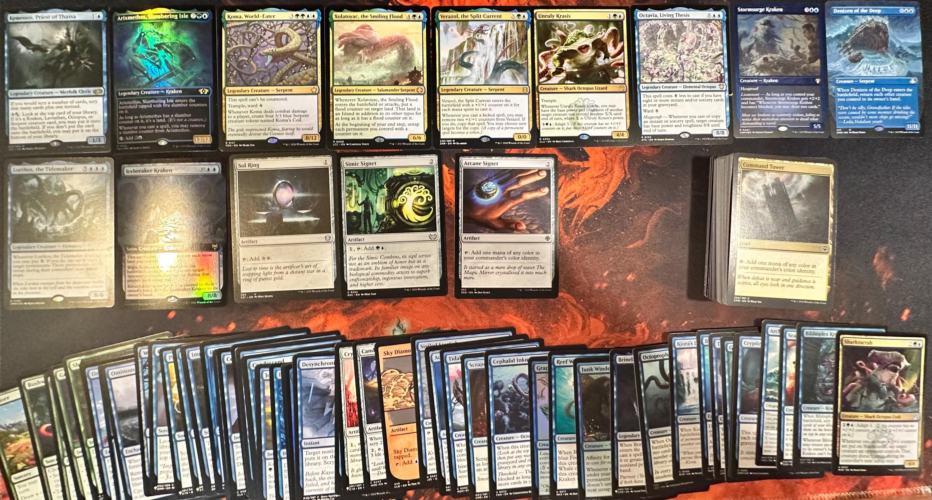 EDH Kenessos Sea Monster Tribal, Commander Deck, Budget Commander Deck ...