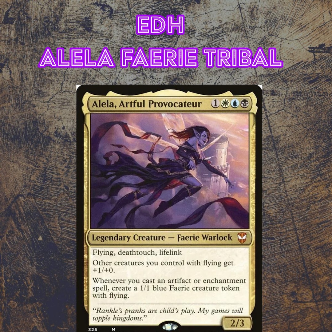 EDH Alela Faerie Tribal, Commander Deck, Budget Commander Deck, Magic ...