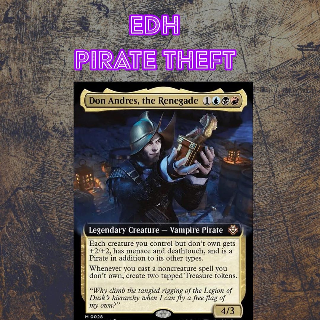 EDH - Pirate Theft , Don Andres, Commander Deck, MTG, Deck, Magic the ...