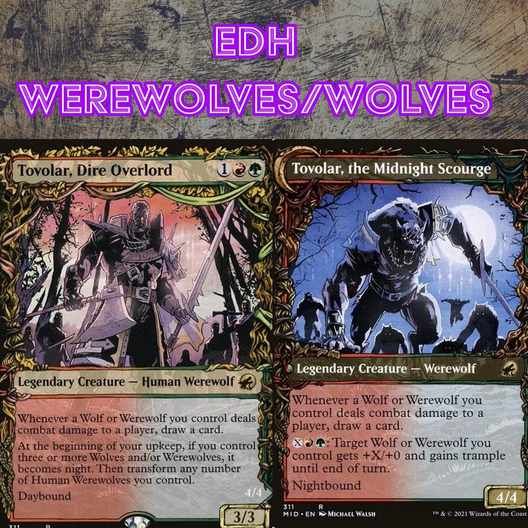 EDH Tovolar Werewolves/wolves Tribal, Commander Deck, MTG, Deck, Magic ...