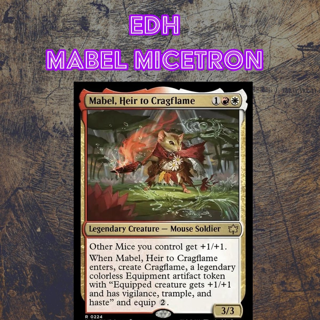 EDH Mabel Micetron, Mouse Tribal, Commander Deck, MTG, Deck, Magic the ...