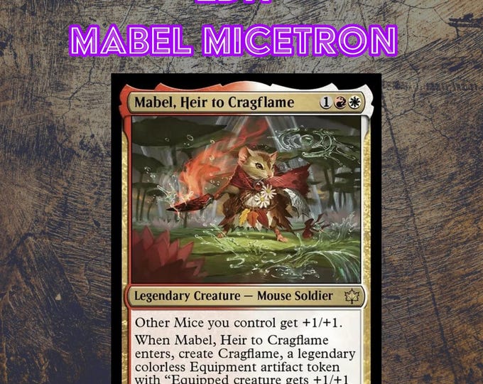EDH - Mabel Micetron, Mouse Tribal, Commander Deck, MTG, Deck, Magic ...
