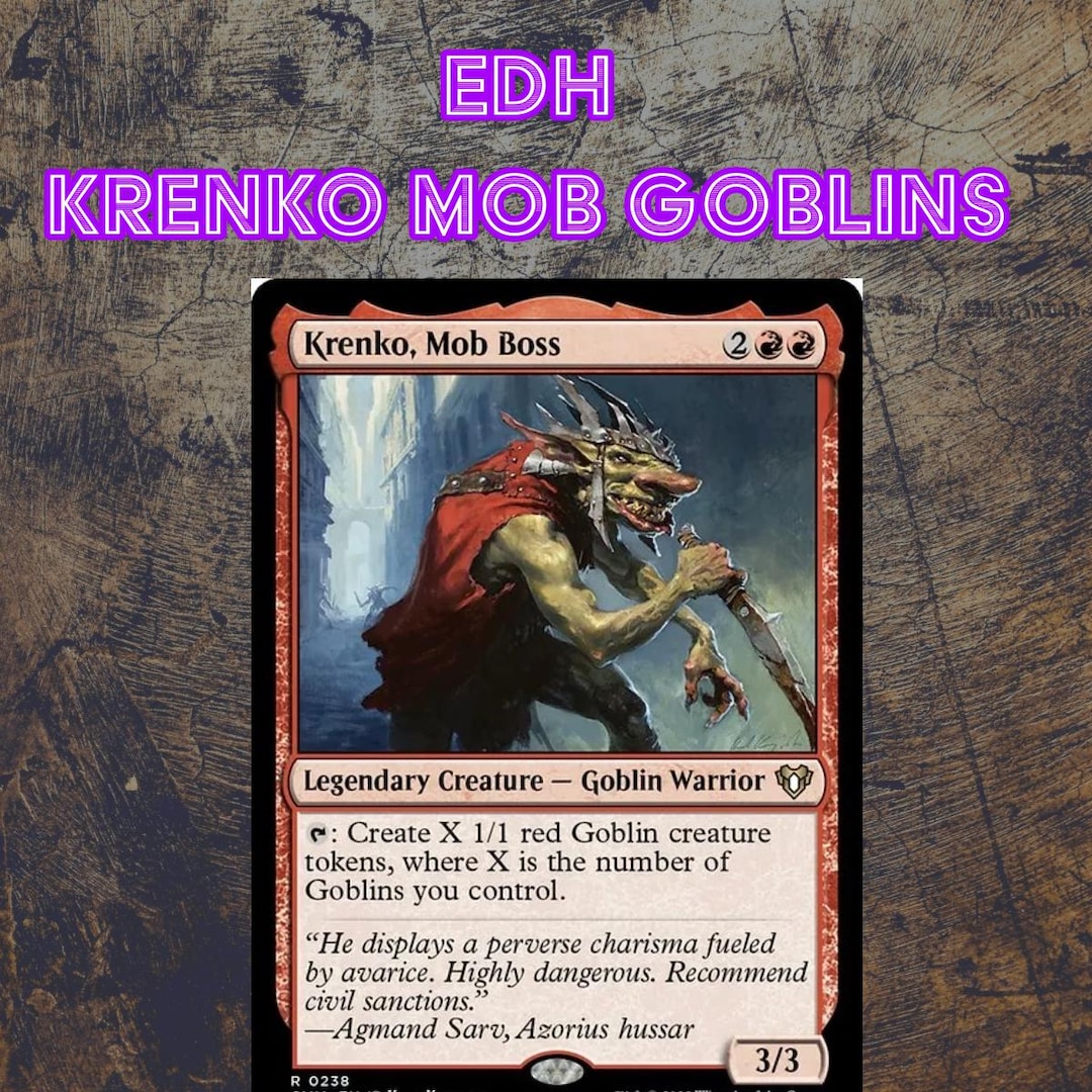 EDH - Krenko Mob'n Goblin Tribal, Commander Deck, MTG, Deck, Magic the ...
