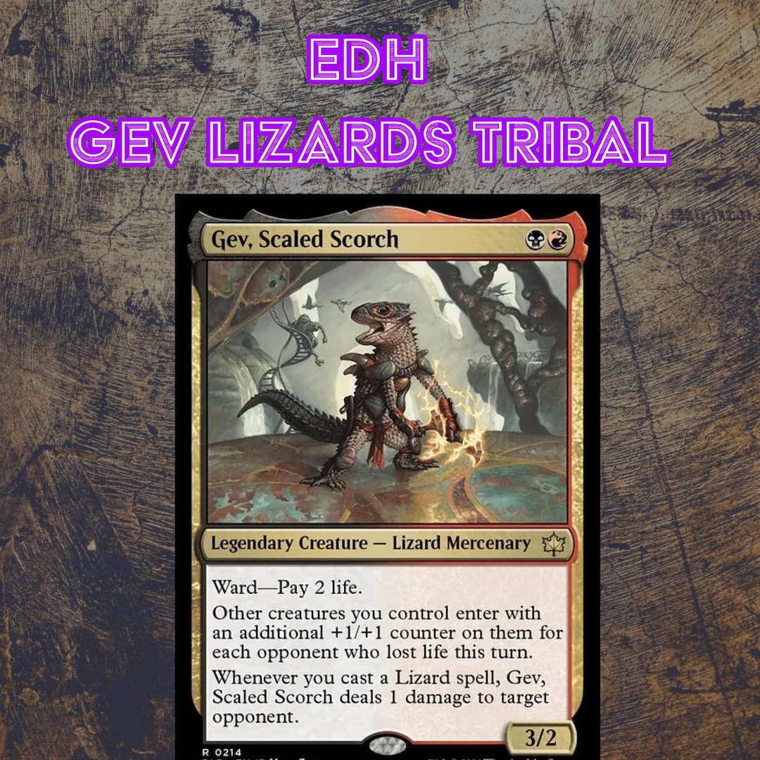 EDH Gev Lizards Tribal, Commander Deck, MTG, Deck, Magic the Gathering ...