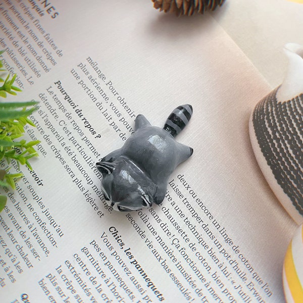 Polymer Clay Raccoon - Etsy