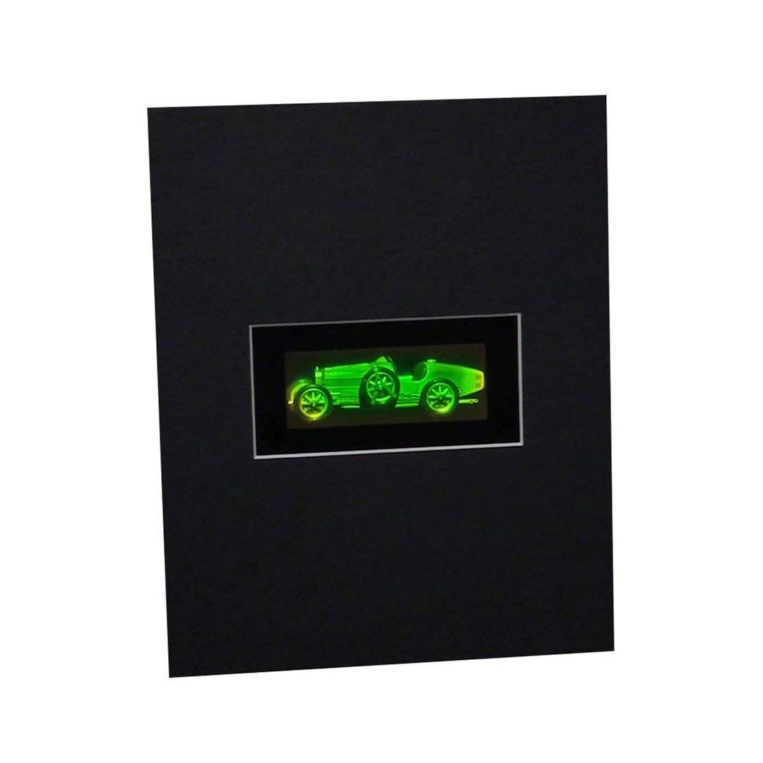 3D Bugatti Car 2 Channel Hologram Picture (MATTED), Collectible ...