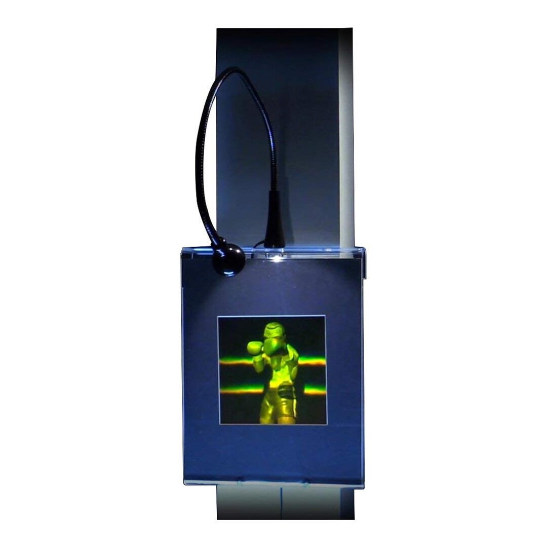 LIGHTED WALL DISPLAY 3D Boxer Multi-channel Hologram Picture, 1990s 3D ...