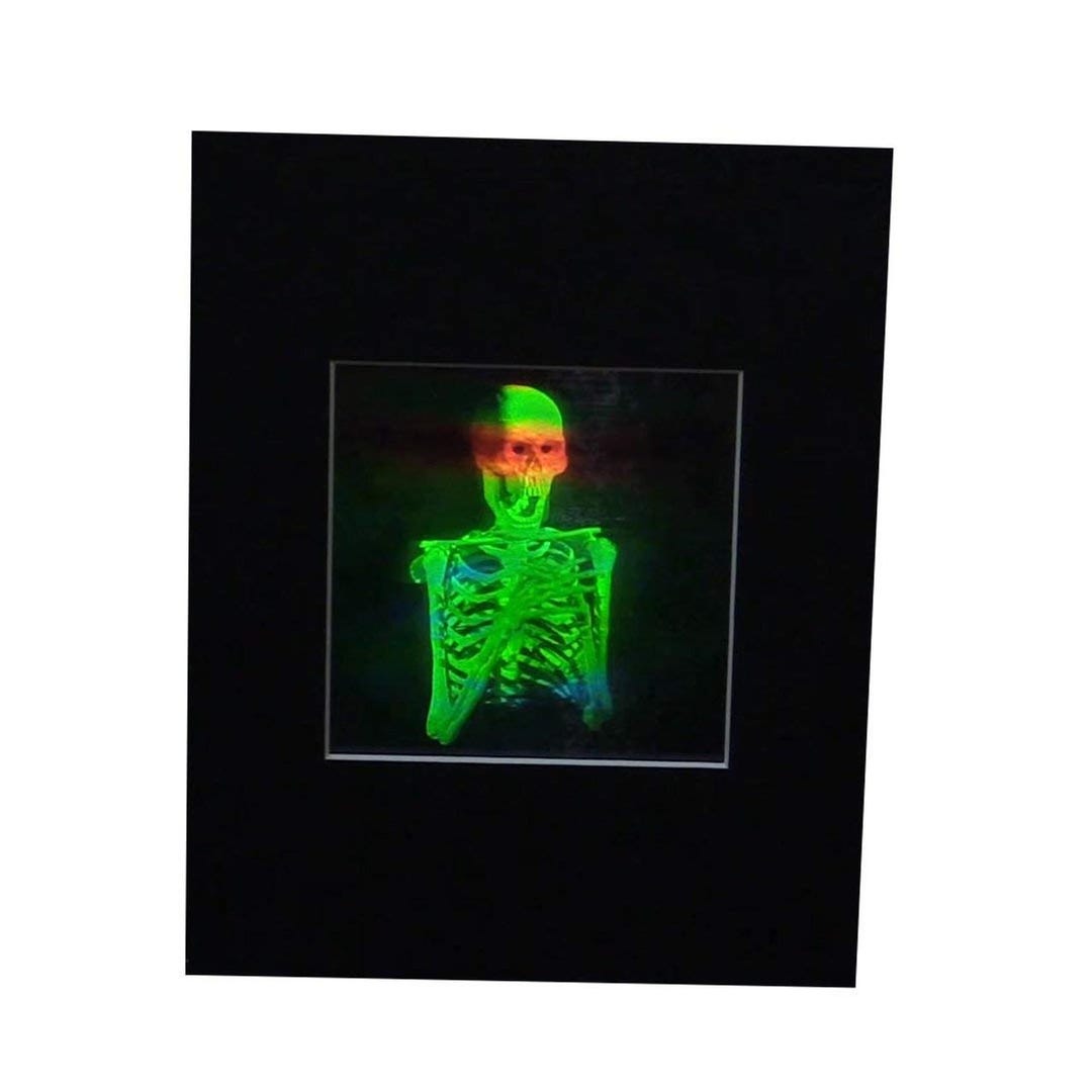3D Skeleton 2-channel Hologram Picture (MATTED), Collectible EMBOSSED ...