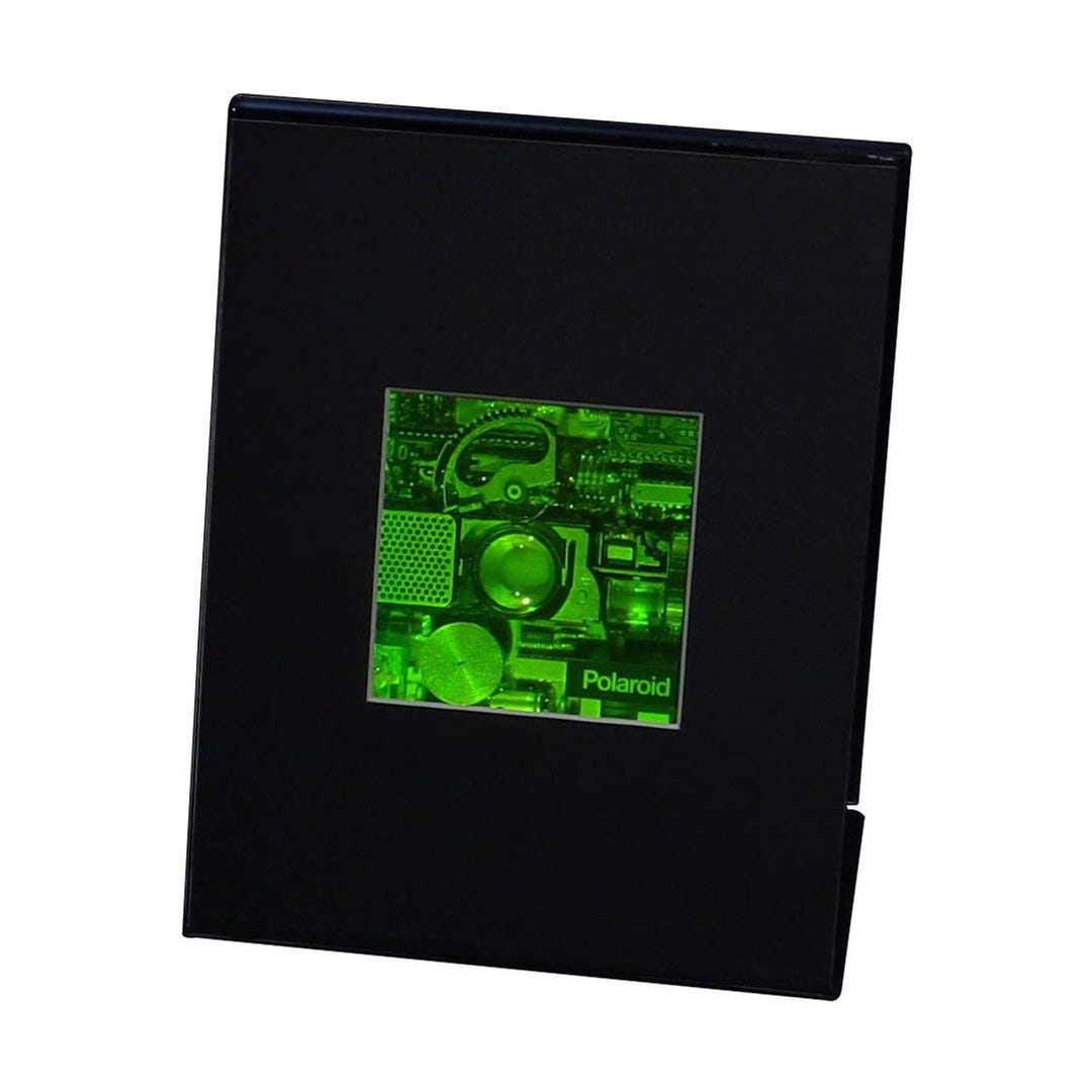 DESK STAND 3D Polaroid Camera Guts 4" Square With Stars Background ...