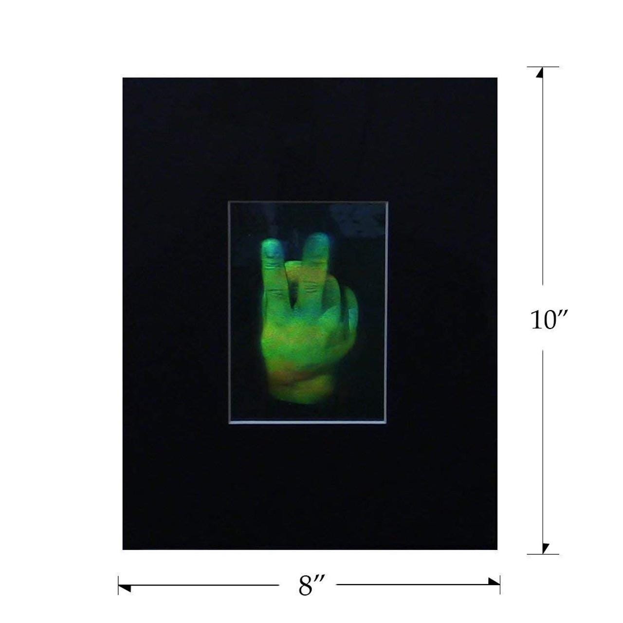 3D Finger 2-channel Hologram Picture (MATTED), Collectible Embossed ...