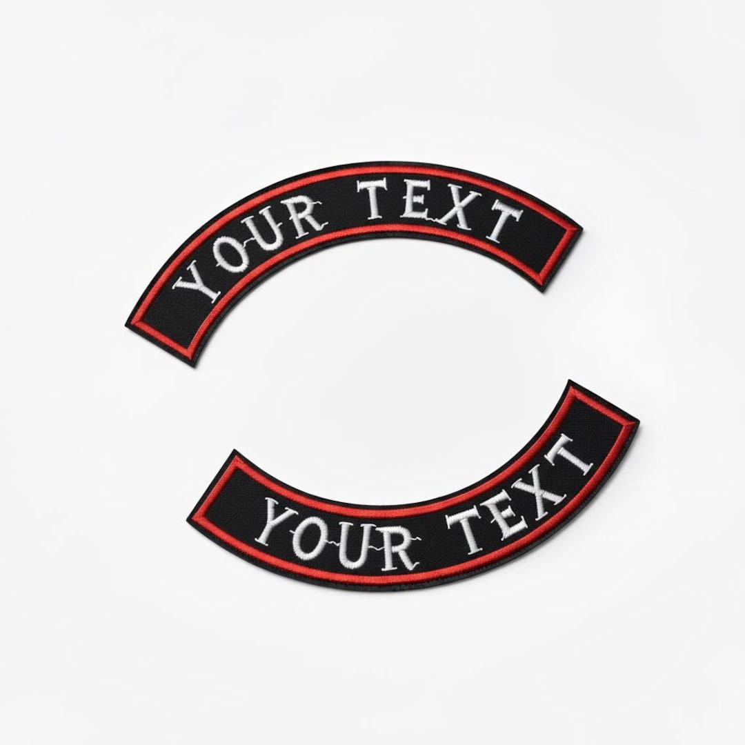 Custom Embroidered Biker Rocker Patches, Personalized Motorcycle Club ...