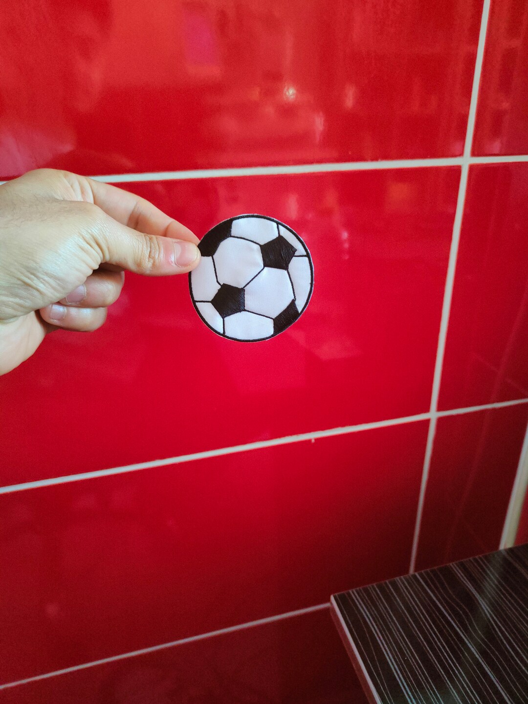 Écussons de broderie football - Logo personnalisé - Options à repasser ...