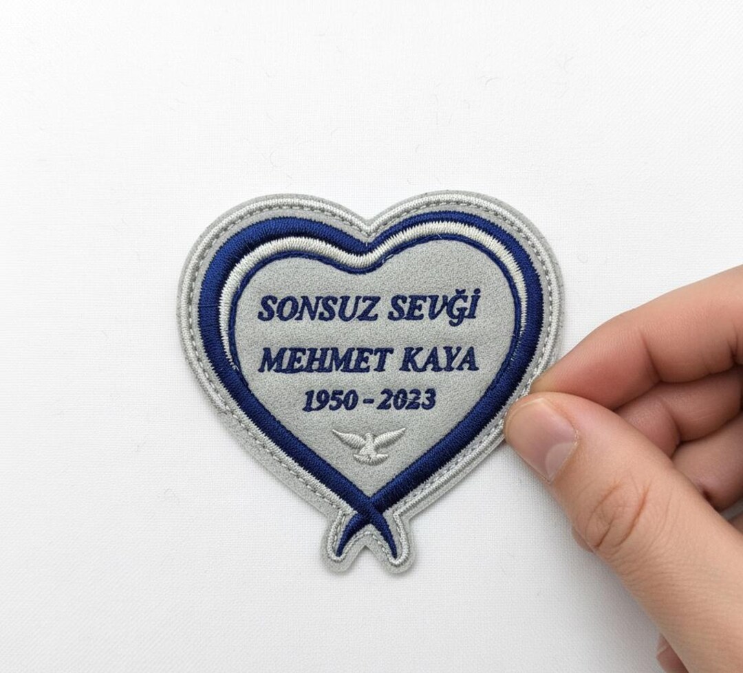 Custom Embroidered Memorial Heart Patch: in Loving Memory Keepsake - Etsy