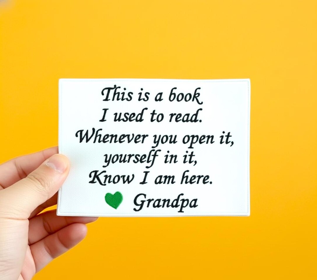 Custom Embroidered Memory Patch, Personalized Keepsake, Memorial Gift ...