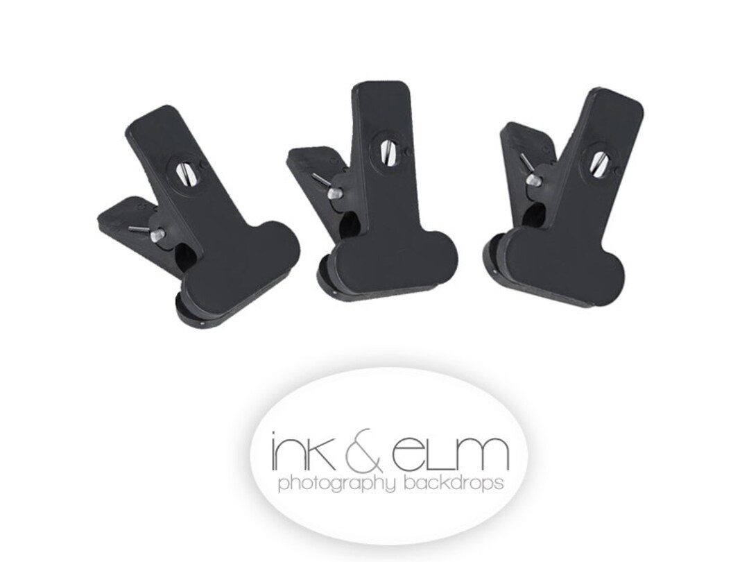 Photography Backdrop Clamps, Photo Background Clips, 4.5" Long, Set of ...