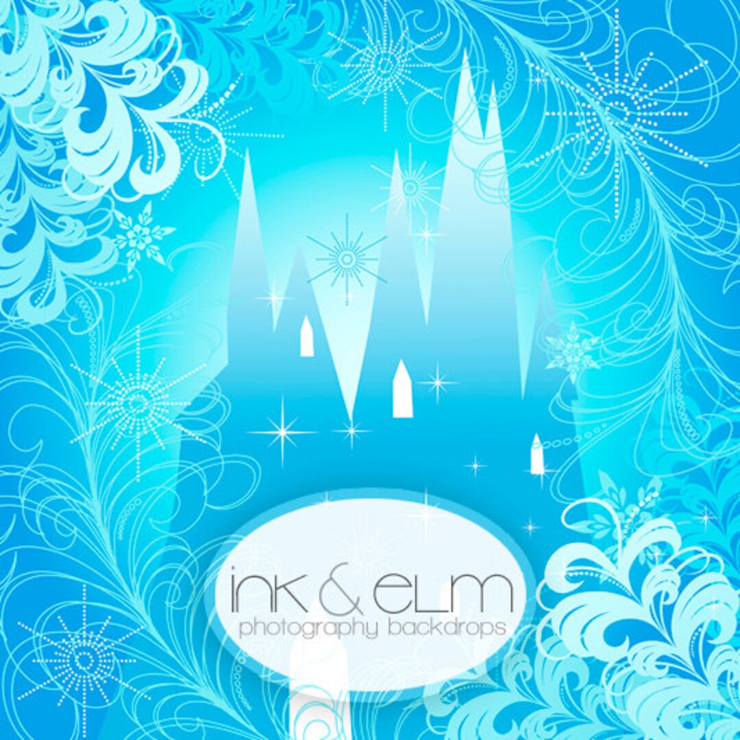 Ice Castle Backdrop 5ft X 5ft, Vinyl Photography Backdrop, Birthday ...