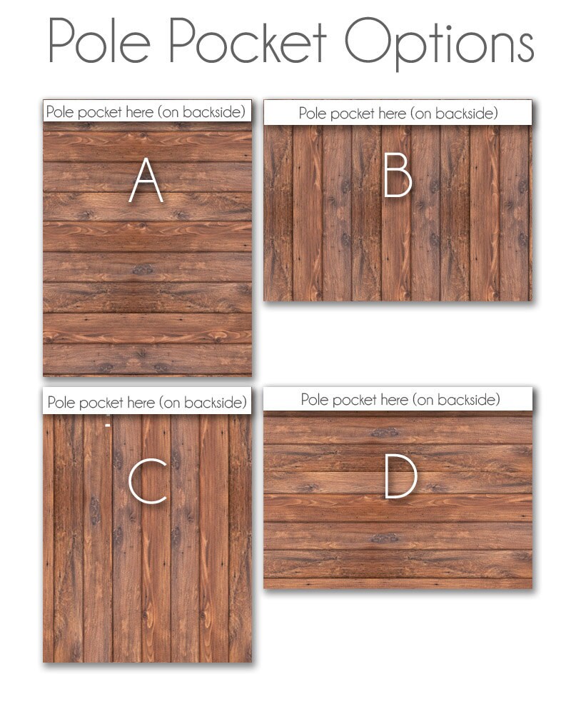 Pole Pocket Add on for ONE Backdrop Only - Etsy