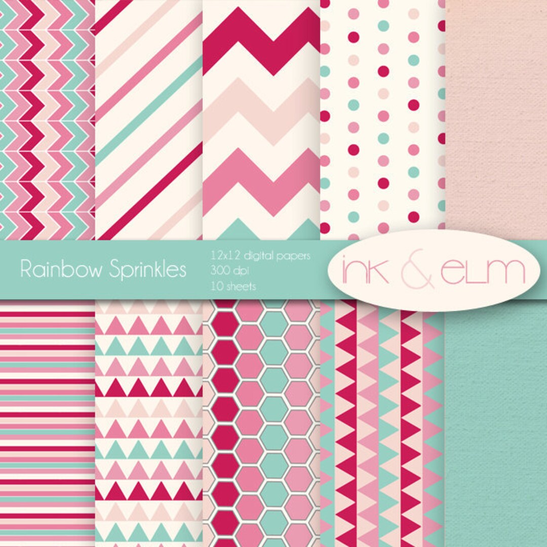 Digital Paper Modern, Modern Scrapbook Paper, Digital Paper Pack ...