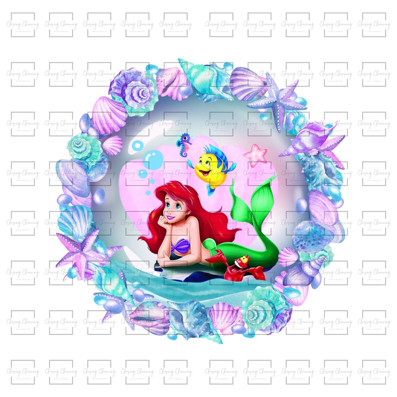 Ariel Mermaid Clipart: Under the Sea Fantasy Art (digital Download) - Etsy