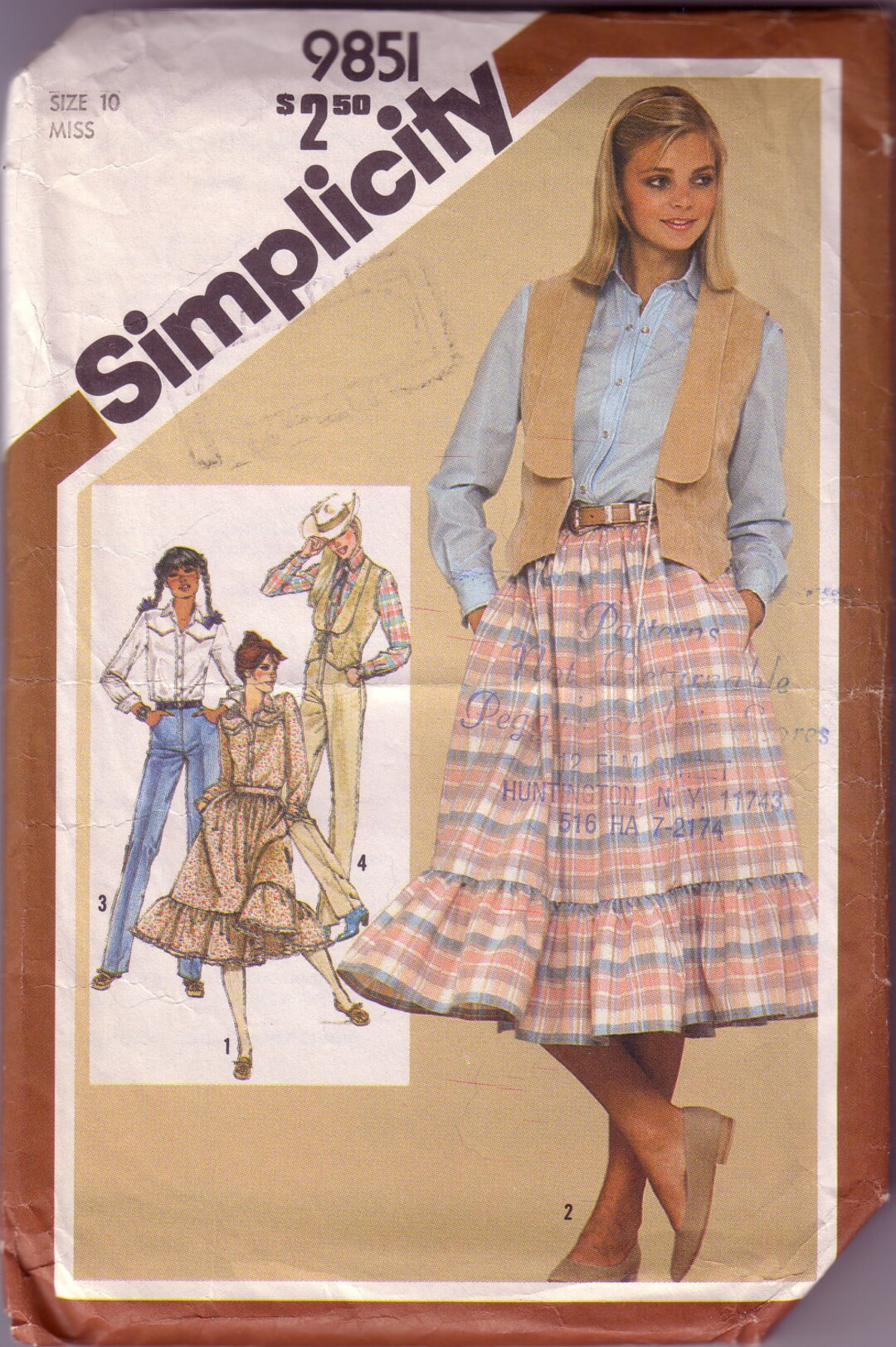 Simplicity 9851 - 1980s All-in-one Square Dance Pattern, Vintage ...