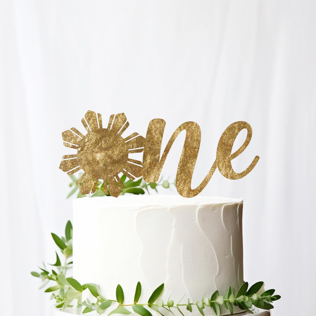 Personalized One First Birthday Philippines Filipino Sun Wooden Cake ...