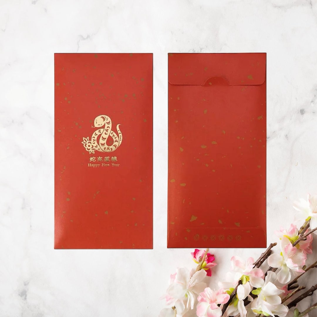 Set of 12 Chinese New Year of the Snake Red Envelopes - Etsy