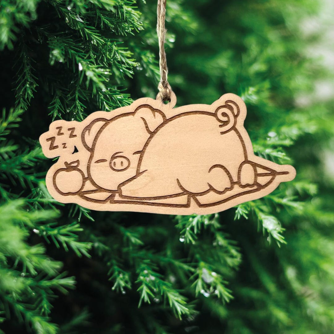 Philippine Filipino Roasted Pig Lechon Wooden Christmas Ornament - Etsy