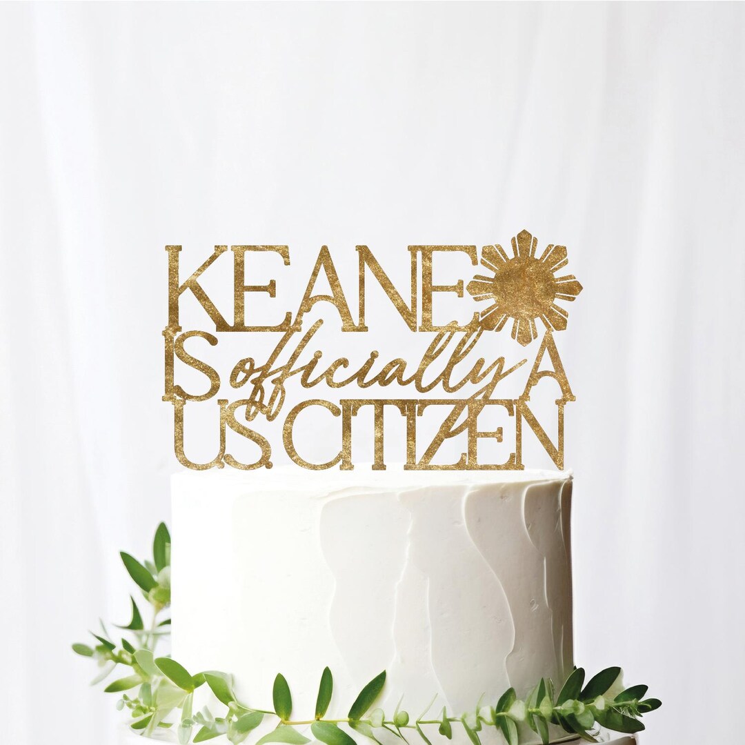 Personalized Philippine Filipino Sun Officially an American Citizen | A ...