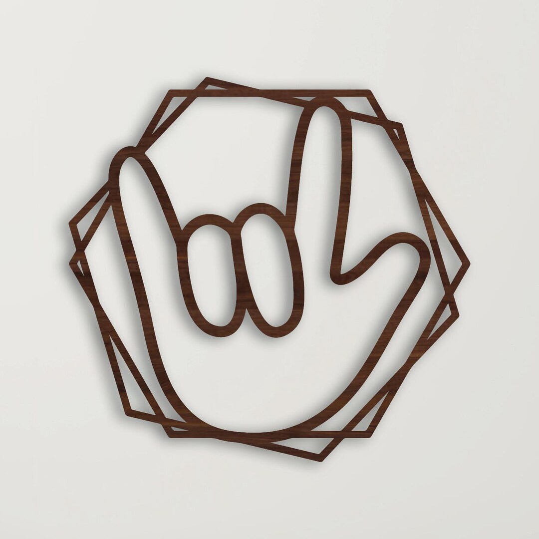 ASL "i Love You" Sign Language Wooden Sign - Etsy