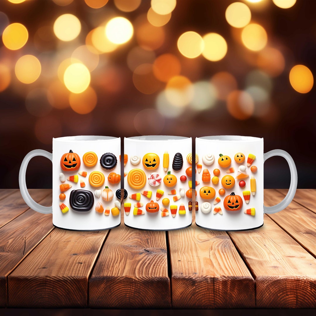 Halloween Coffee Mug, Pumpkin Candy Mug, Gift for Halloween, Halloween ...