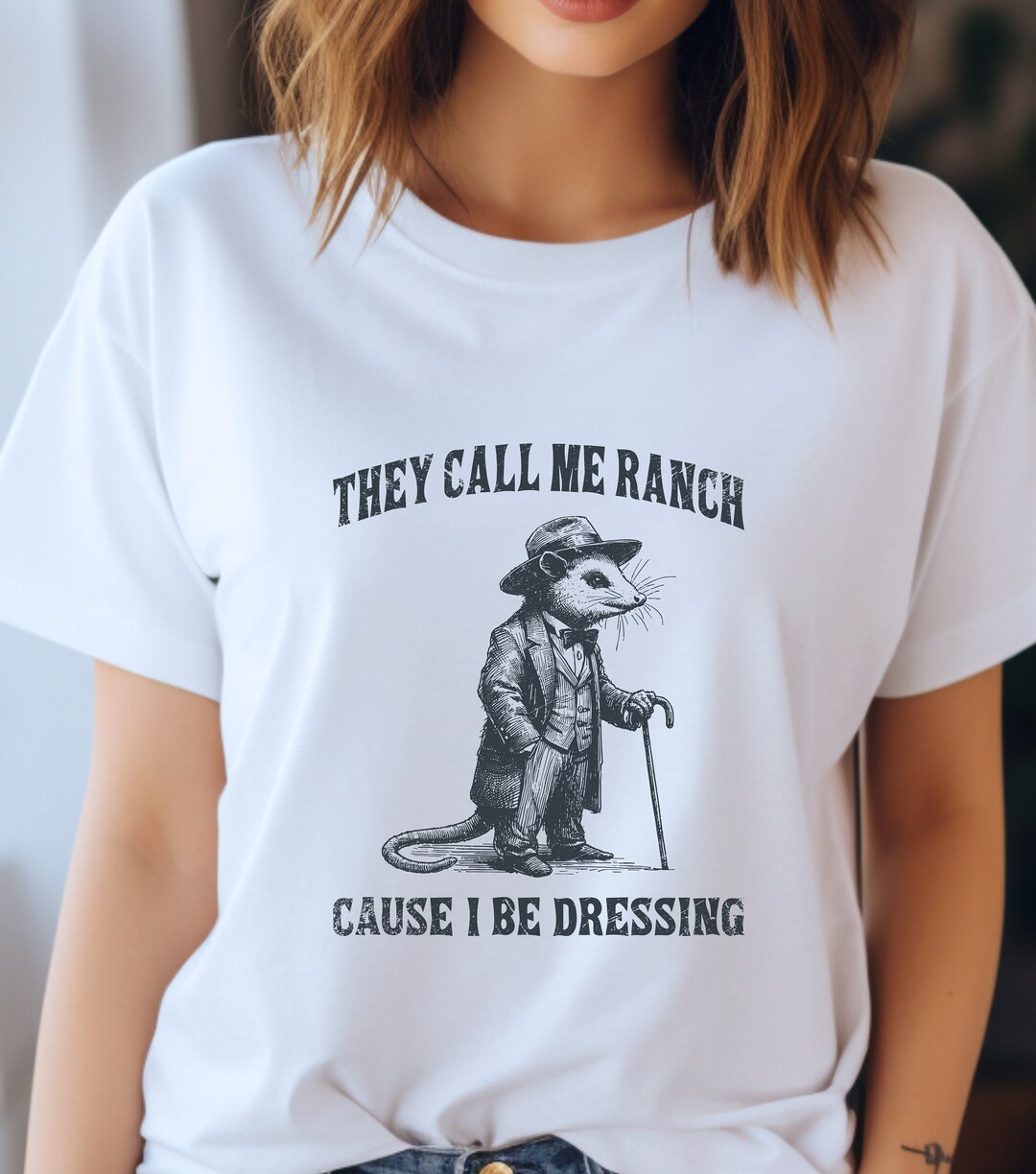 They Call Me Ranch Possum Shirt,possum T Shirt,sarcastic Shirt,opossum ...