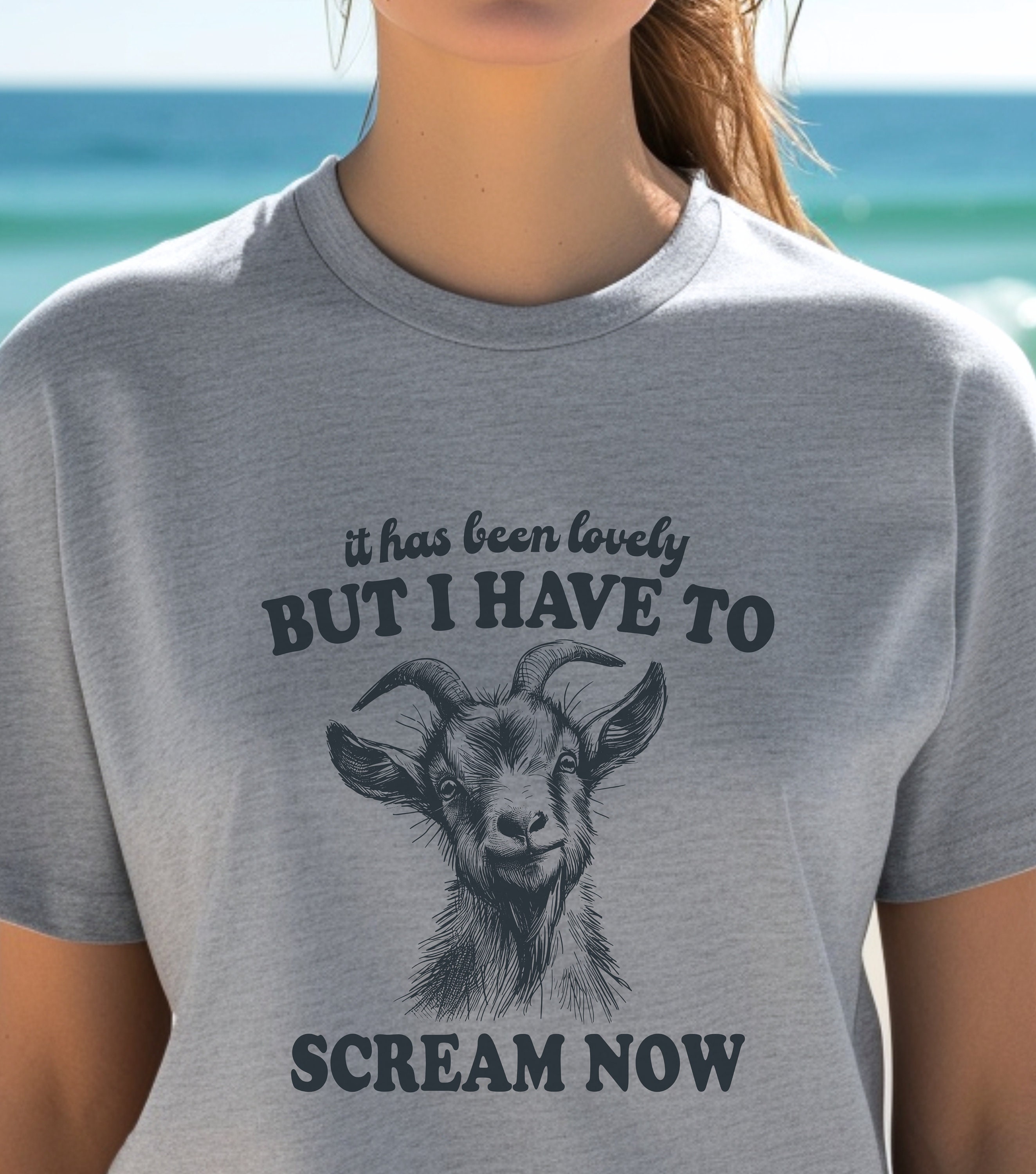 Goat Graphic Tee, Funny Farm Animal Shirt, Unique Quote Tshirt, It Has ...