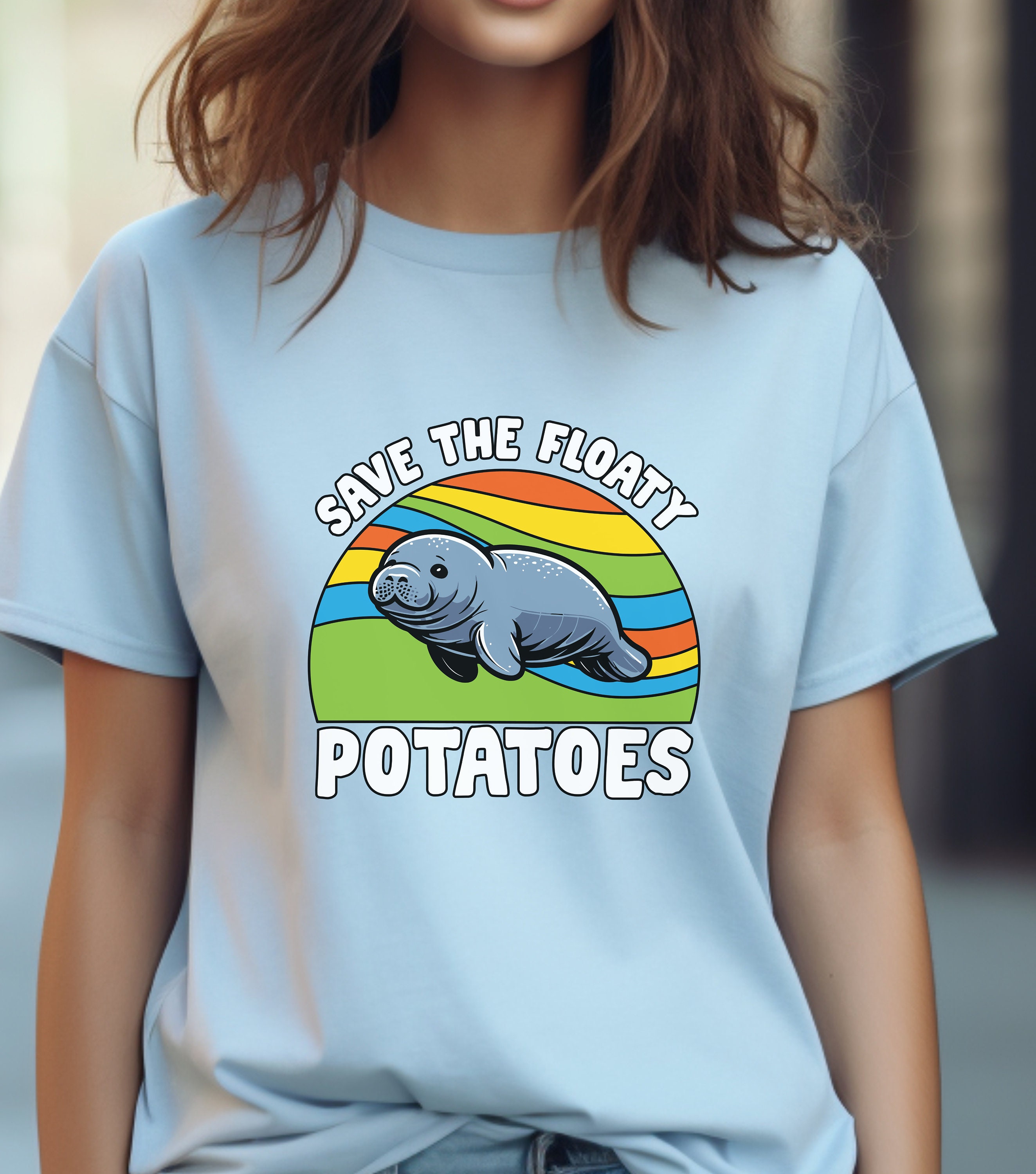 Save the Manatee, Funny Manatee Shirt, Cute Manatee Tshirt, Manatee ...