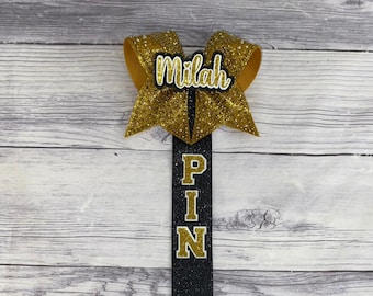 Cheer Pin Me Ribbon - Pin Me Strap - Cheer Team Gifts - Cheer Pins ...
