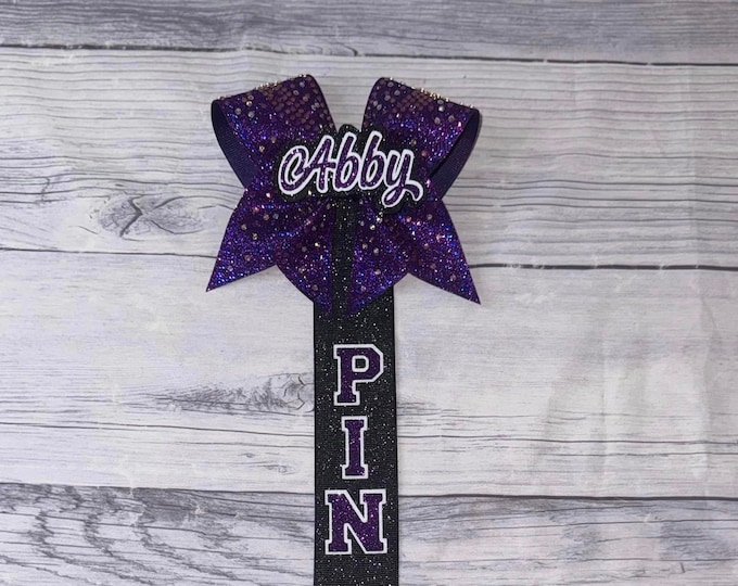 IRIDESCENT HOLO CONFETTI | 10 Glitter Cheer Pins, Team Spirit Pins ...