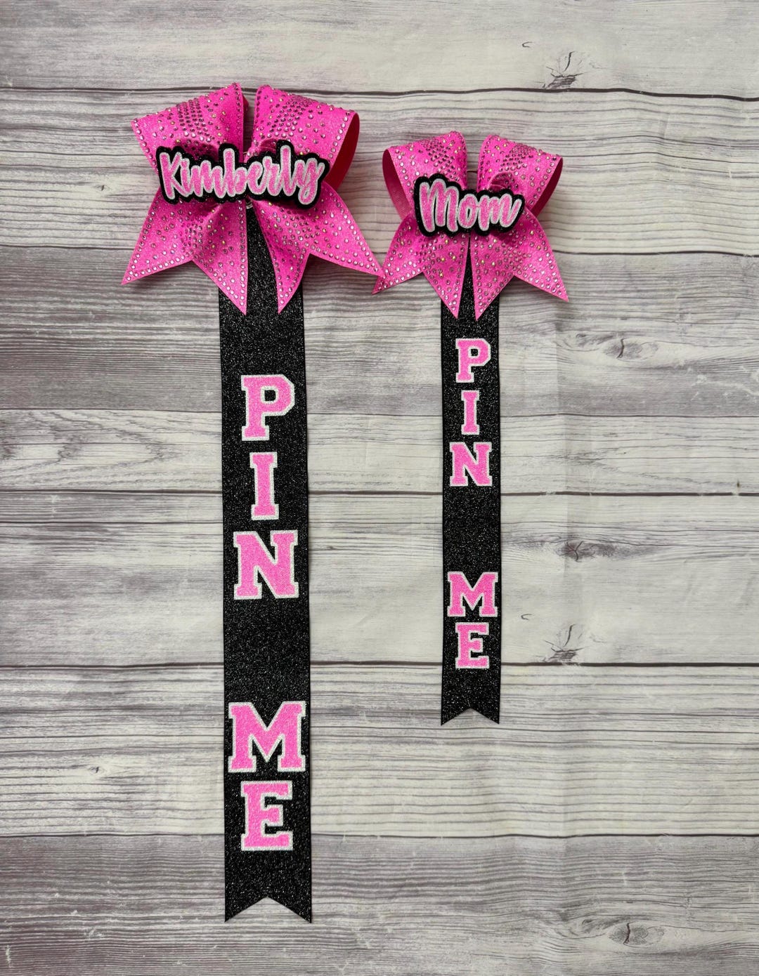 EXTRA LARGE Rhinestone Pin Me Ribbon-you Choose Your Colors! - Etsy