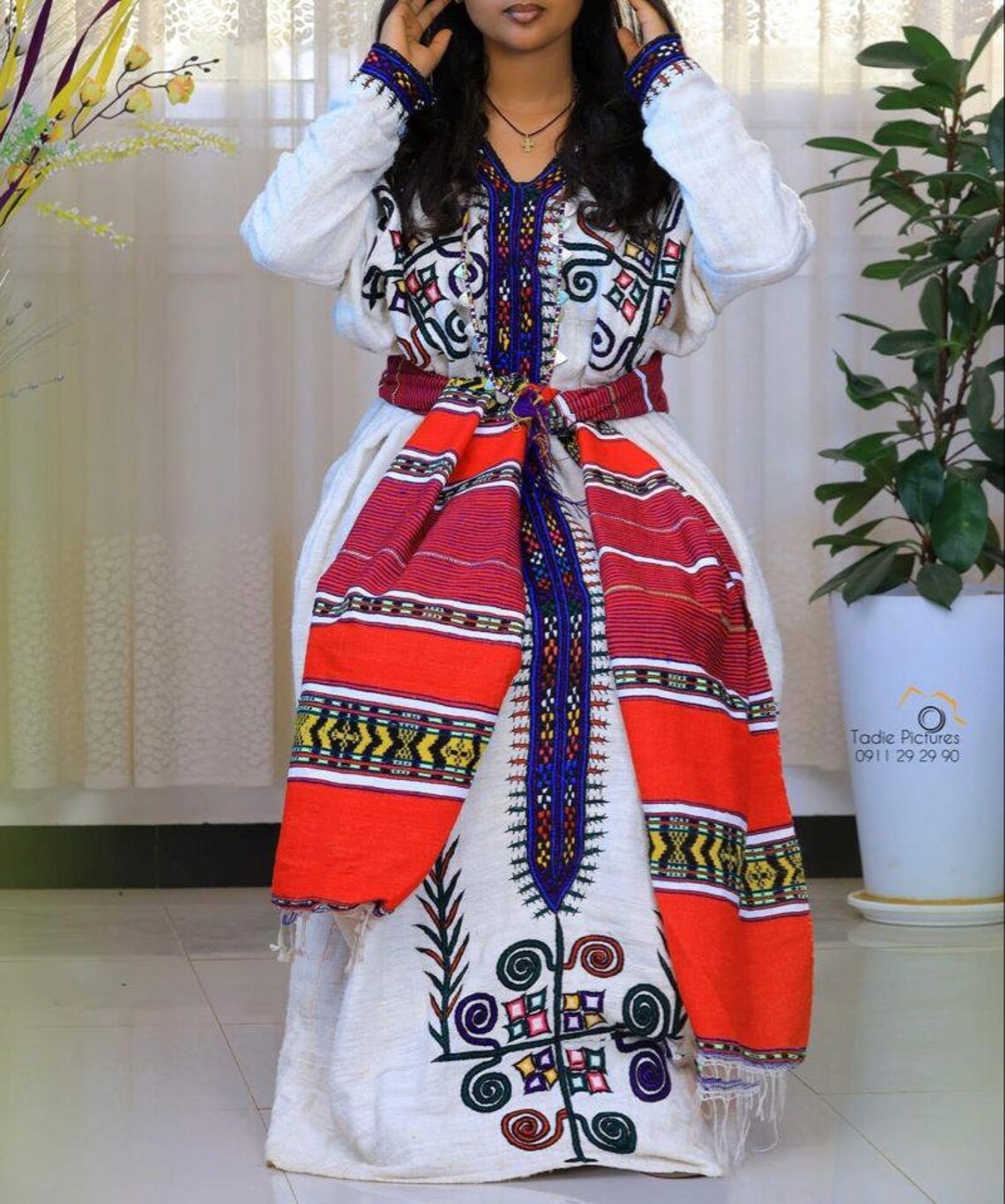 Gihon Collection • Ethiopian Gojam Amhara Zegye Embroidery Fetil Dress ...