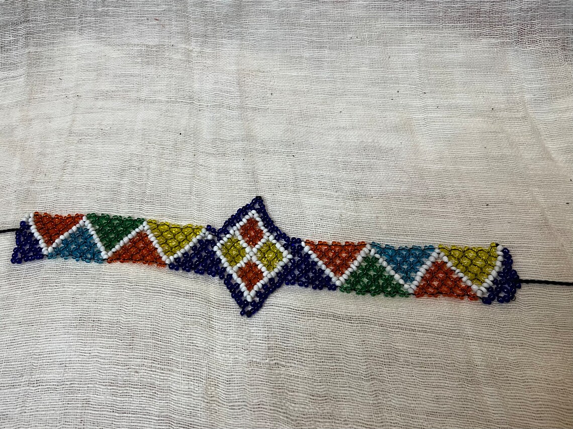 Sindid Headpiece/choker Ethiopian Tri-color Ashendye Accessory - Etsy ...