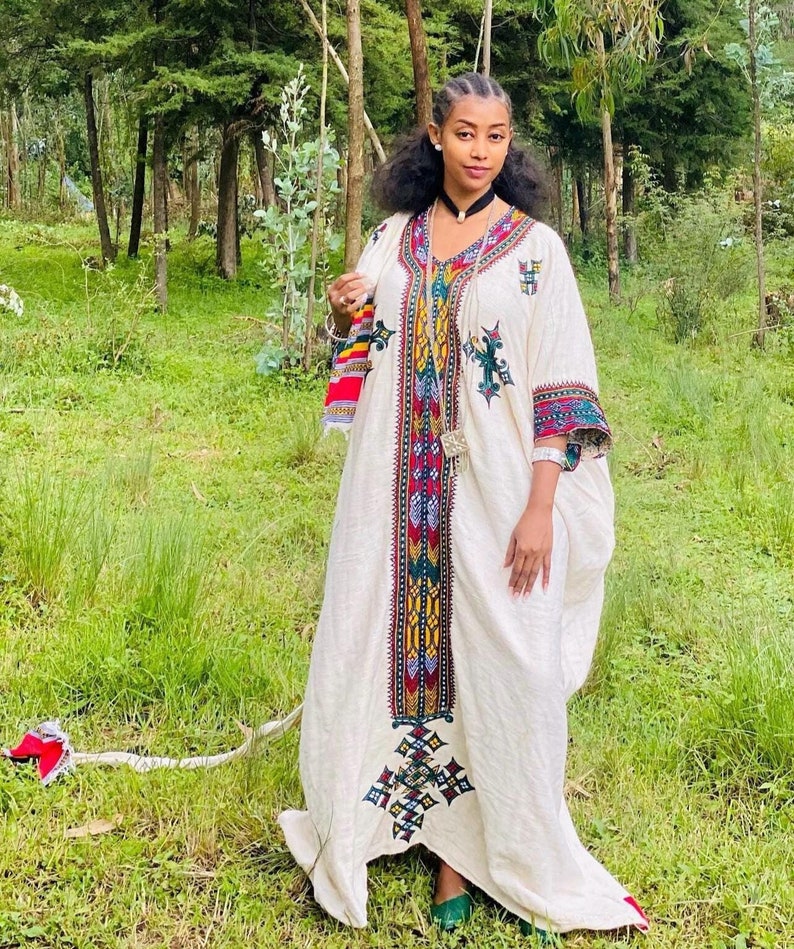 Gihon Collection Ethiopian Gojam Amhara Fetil Dress - Etsy