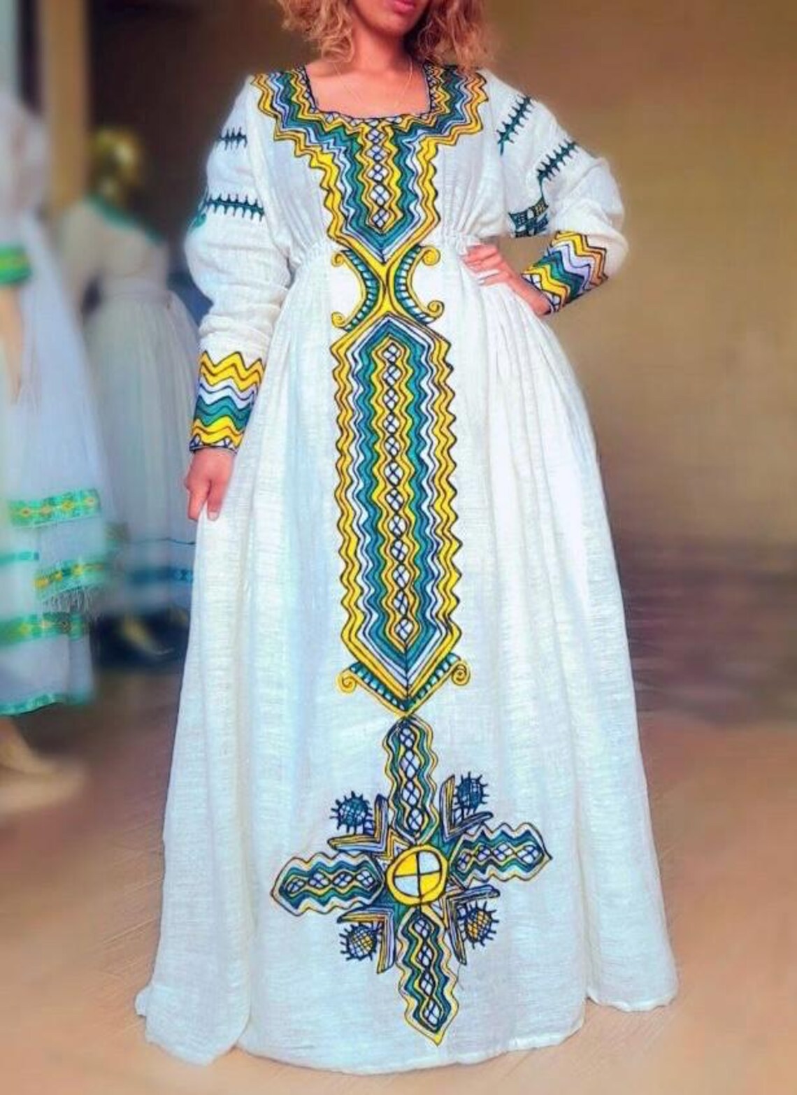 Ethiopian Gondar-gojam Amhara New Megaz Tilf Design Embroidery Fetil ...
