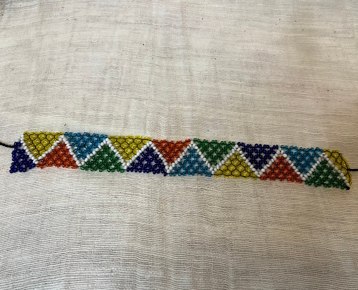 Sindid Headpiece/choker Ethiopian Tri-color Ashendye Accessory - Etsy ...