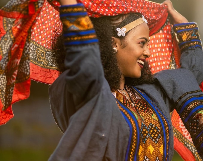 Handmade Ethiopian Dorze Cotton Scarf ‘netela’ – Traditional Tribal ...