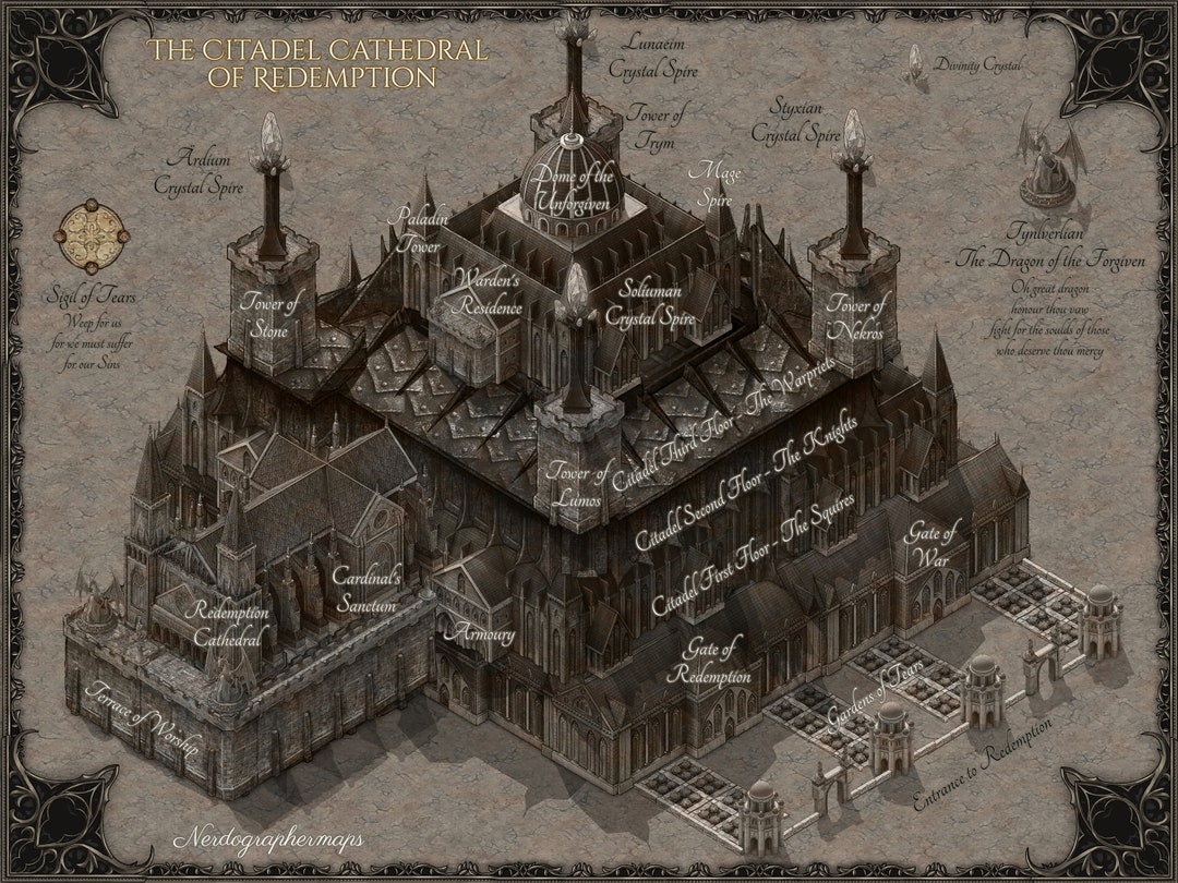 Digital HD Fantasy Map of the Bay of Tyr-yn-torn - Etsy