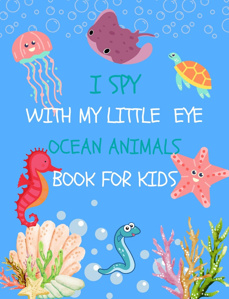 I SPY With My Little Eye Ocean Animals Book for Kids - Etsy